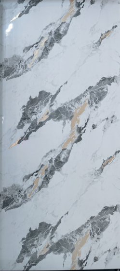 White Secret Gold Marble Patterned PVC Wall Panel 122x244cm – Decor Concept